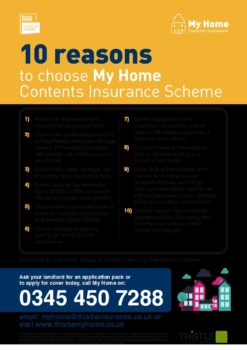 10 reasons to choose My Home Contents Insurance Scheme lealet | CHS Group